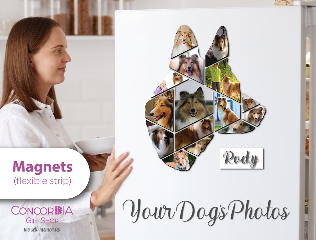 Custom Dog Photo Magnets, Personalized Dog Wall Art, Custom Dog Photos ...