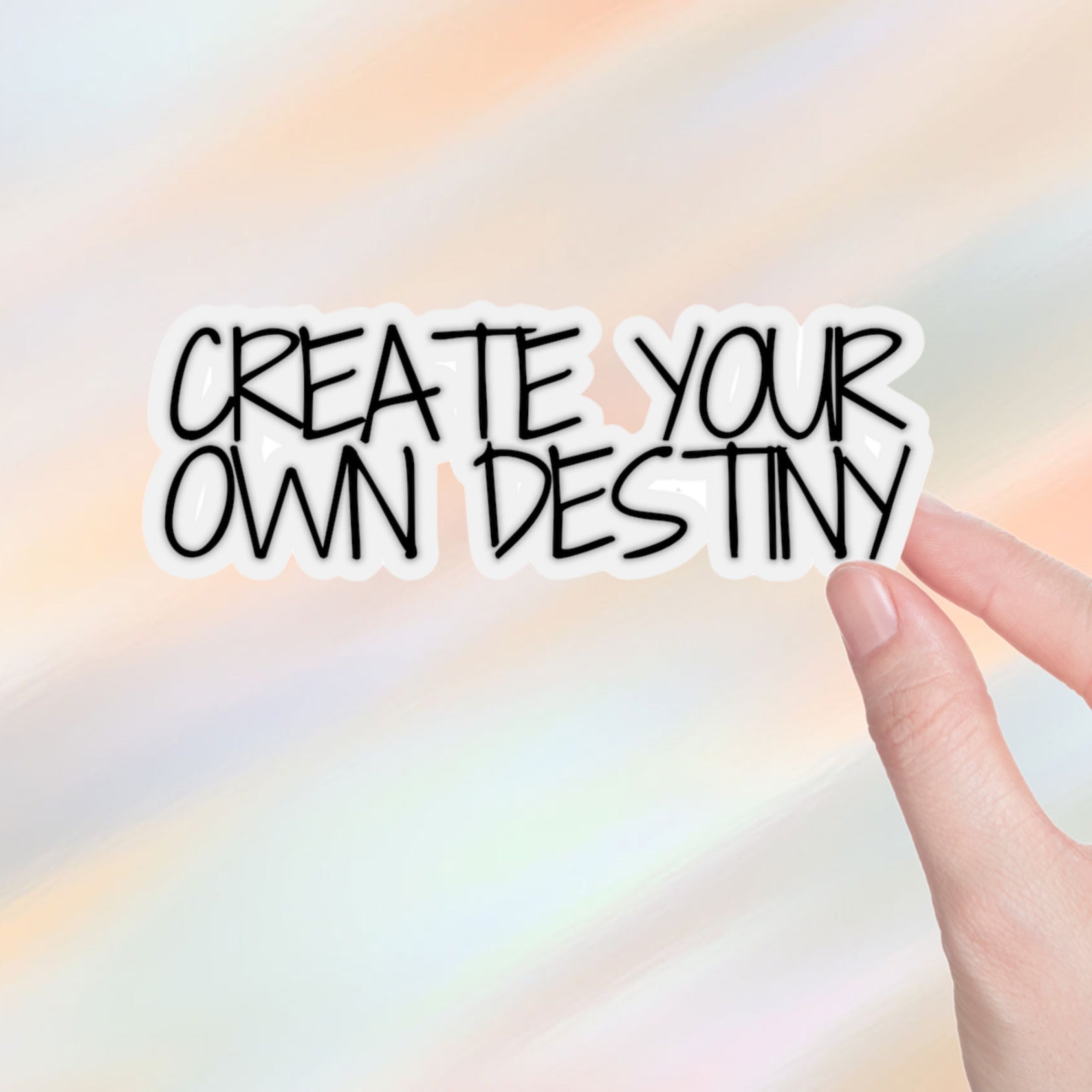 Create Your Own Destiny Sticker, Inspirational Laptop Stickers ...