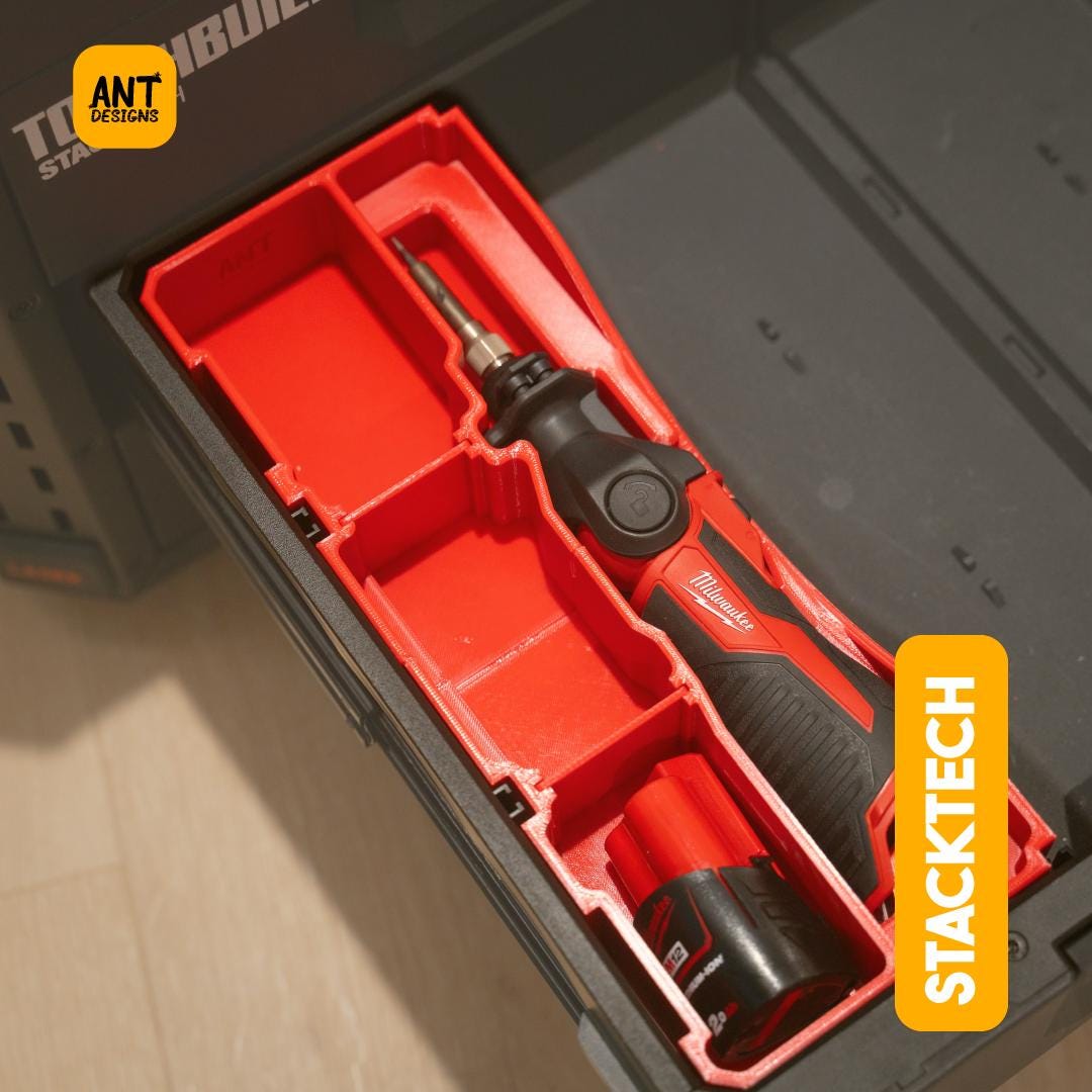 M12 Soldering Iron Insert | Modular Stacktech Drawer System - Etsy