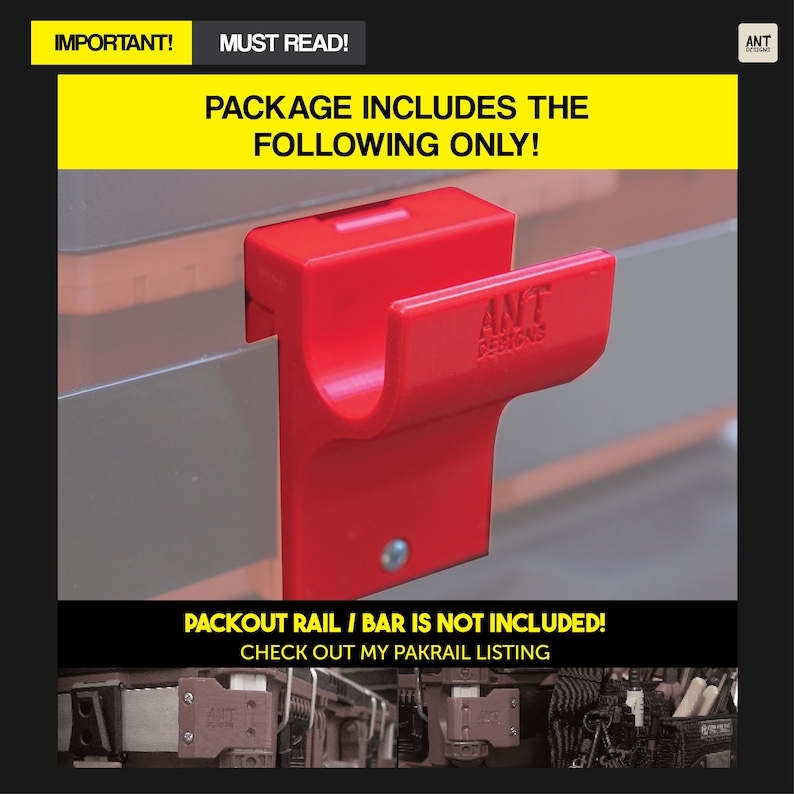 Hook / Hanger Mount - Attachment ONLY! - PACKOUT Mods (pakrail ...