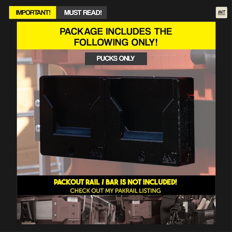 PACKOUT Puck Side Mount - Attachment ONLY! - PACKOUT Mods - Etsy