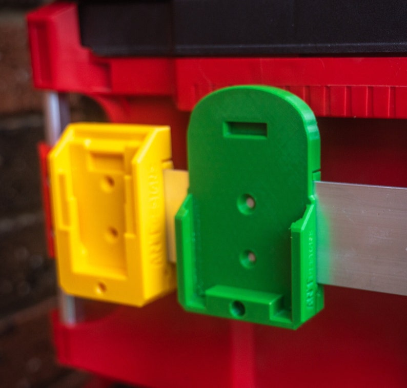 Battery Mounts (pakrail Compatible) | Dewalt, Makita, AEG, Milwaukee - Etsy