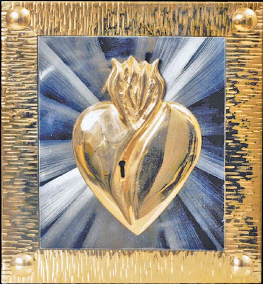Tabernacle of the Sacred Heart of Jesus for Altar in Gold Brass (also ...