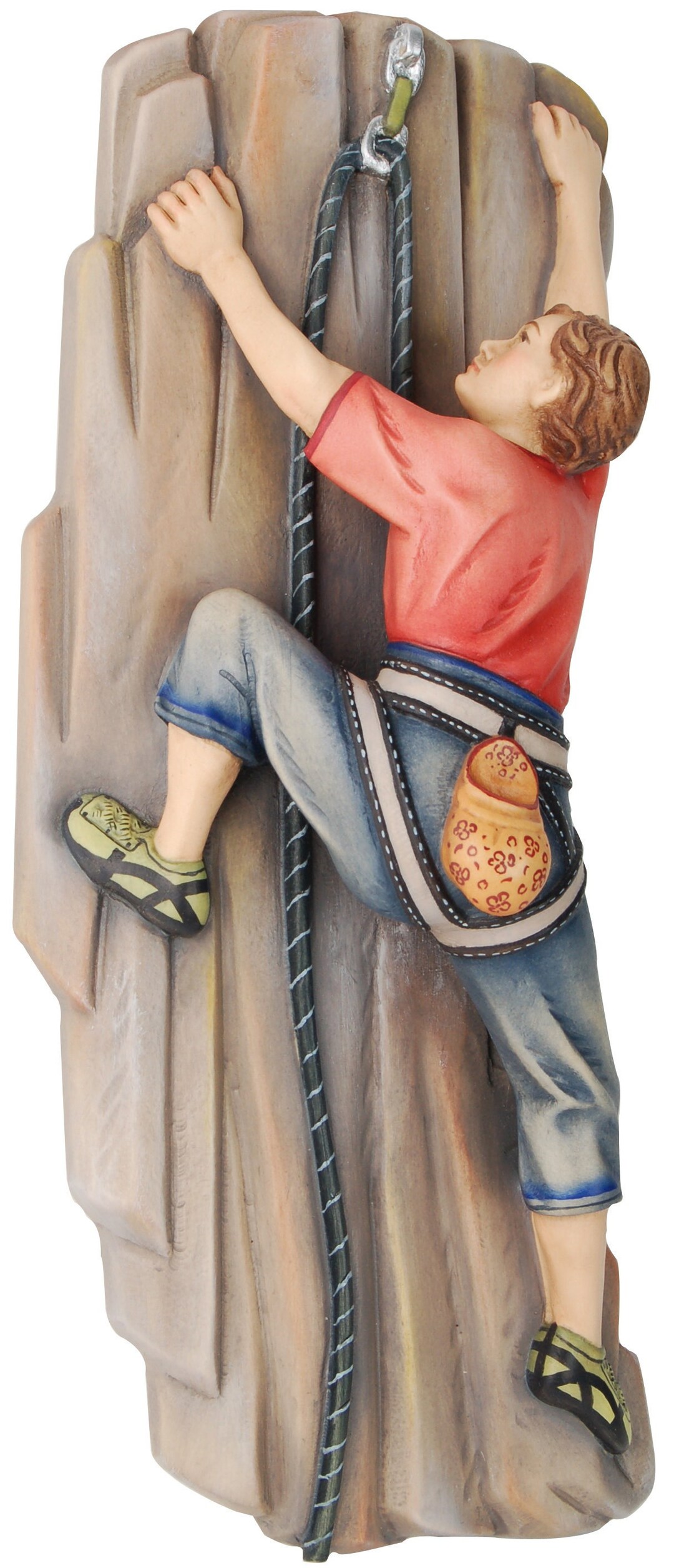 Handcrafted Wooden Mountain Climber Rock Climber Wood Carved and ...