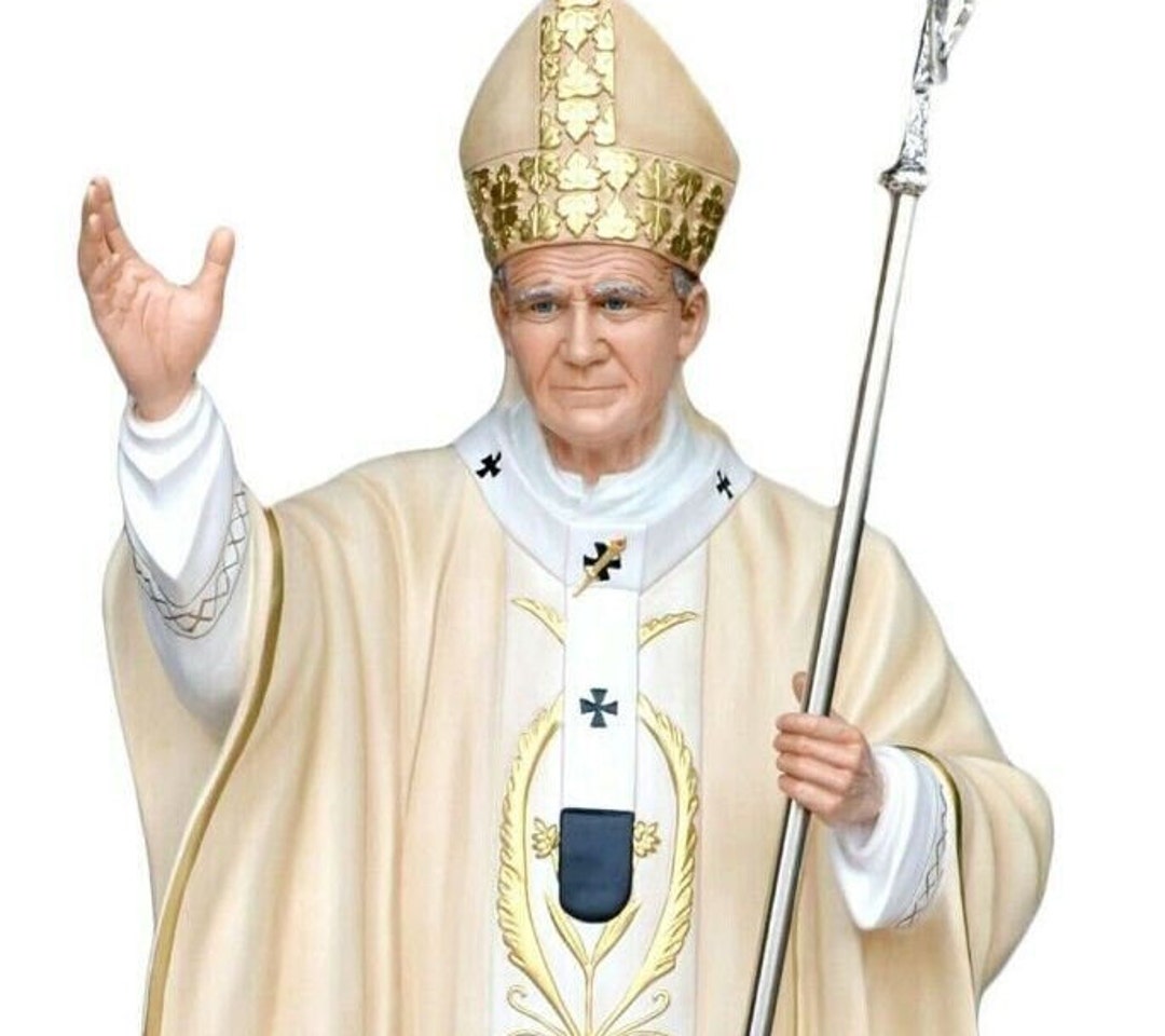 Pope John Paul II* Cm. 200 Color With Crystal Eyes - Etsy