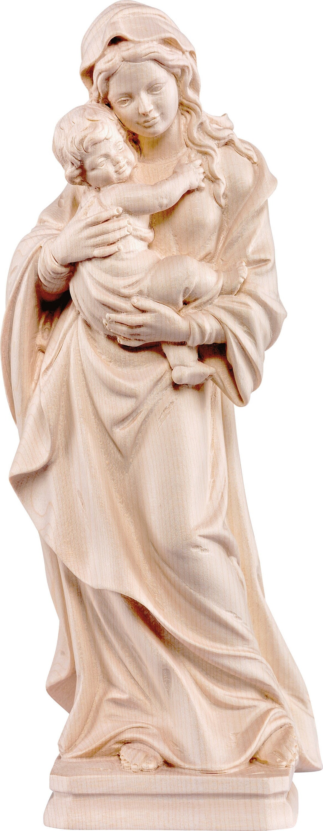 Our Lady of HOME Protection Woodcarving Natural Lime - Interior Wood ...