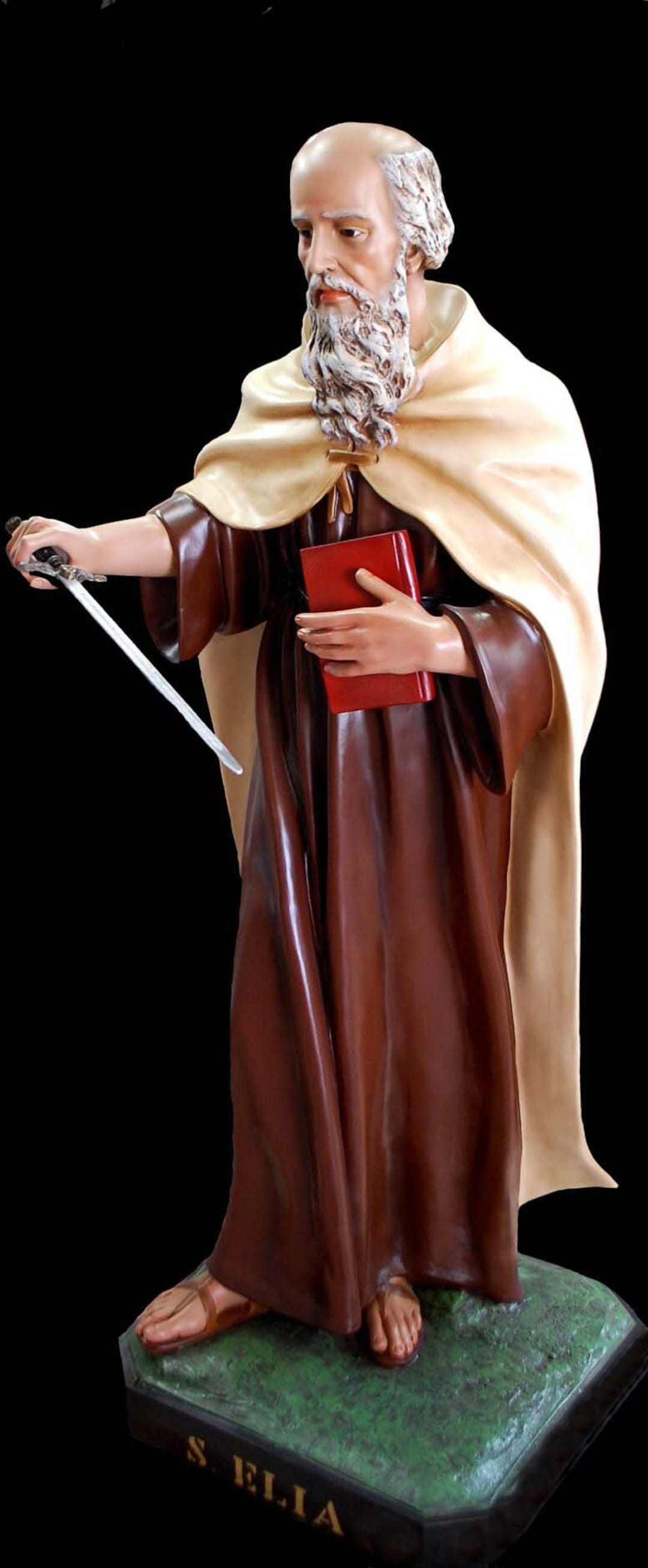 St Elia Prophet Fiberglass Statue Cm. 155 - 61" Bible Saint. Religious ...