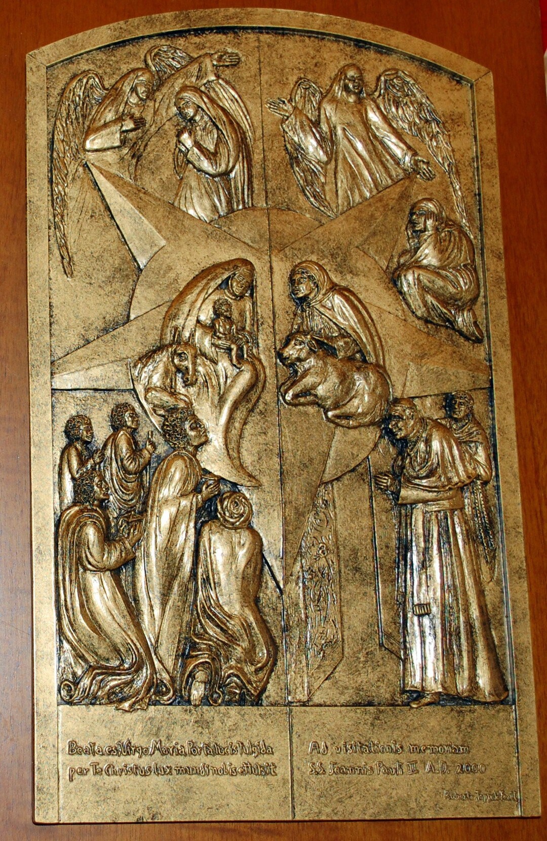 Bethlehem Nativity Holy Door Miniature Bronze Perfect Replica Cm.20x33 ...