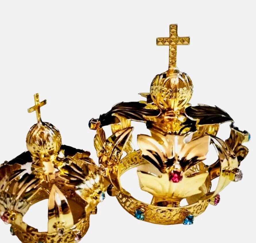 Brass Gold-plated Imperial Marian Crown Customizable. Imperial Marian ...