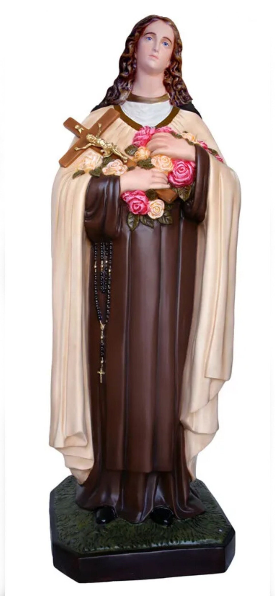 St. Rose De Lima Fiberglass Statue Cm. 157 - 62". Religious Catholic ...