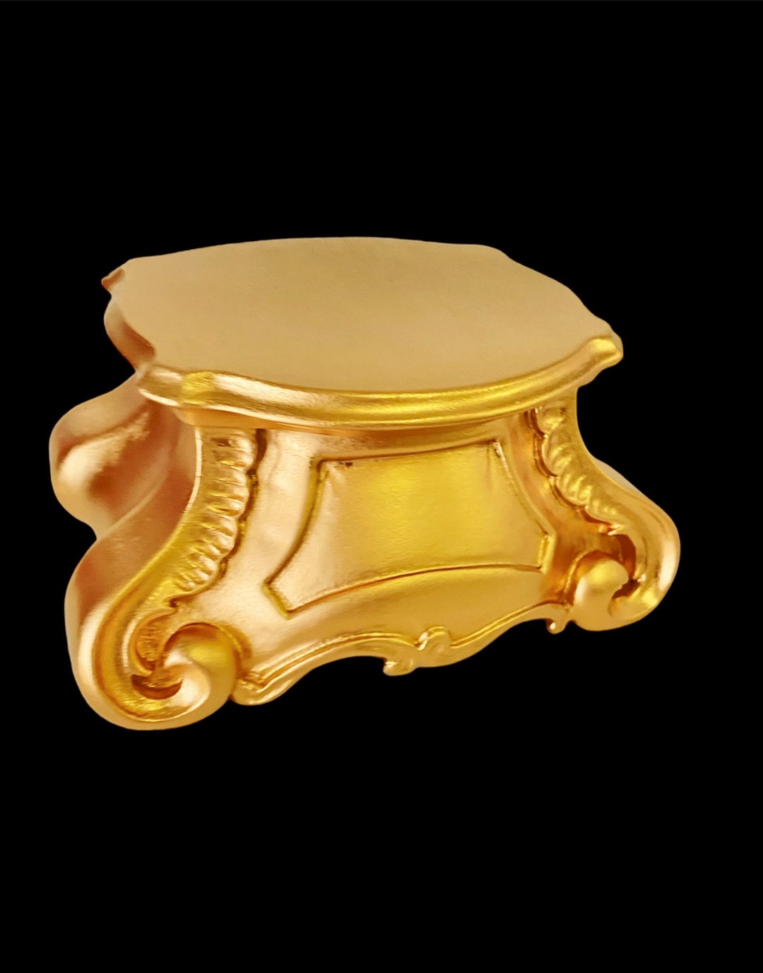 Base (pedestal) Wooden Statue Support. Shelf Width Cm. 12x11 ( 4 .-3/4 ...