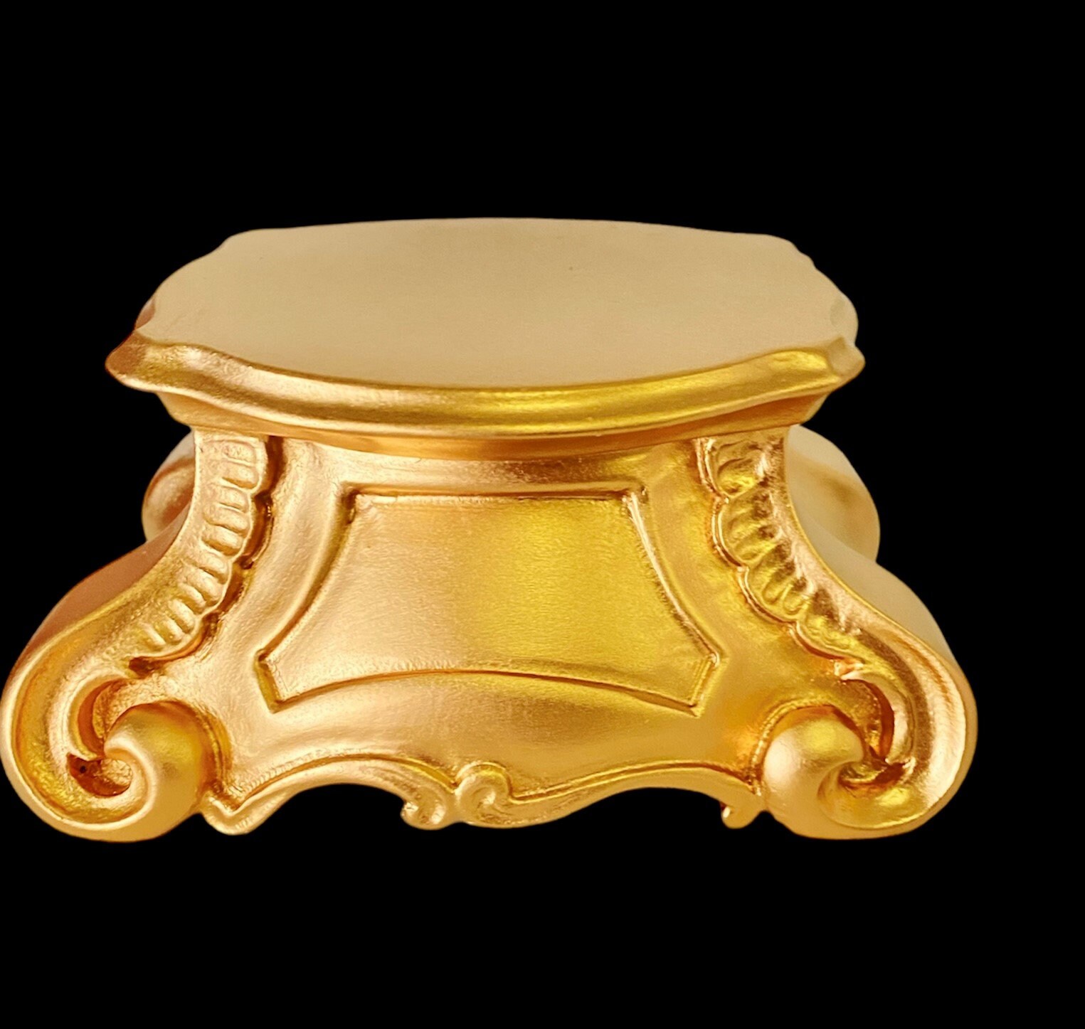 Base (pedestal) Wooden Statue Support. Shelf Width Cm. 12x11 ( 4 .-3/4 ...