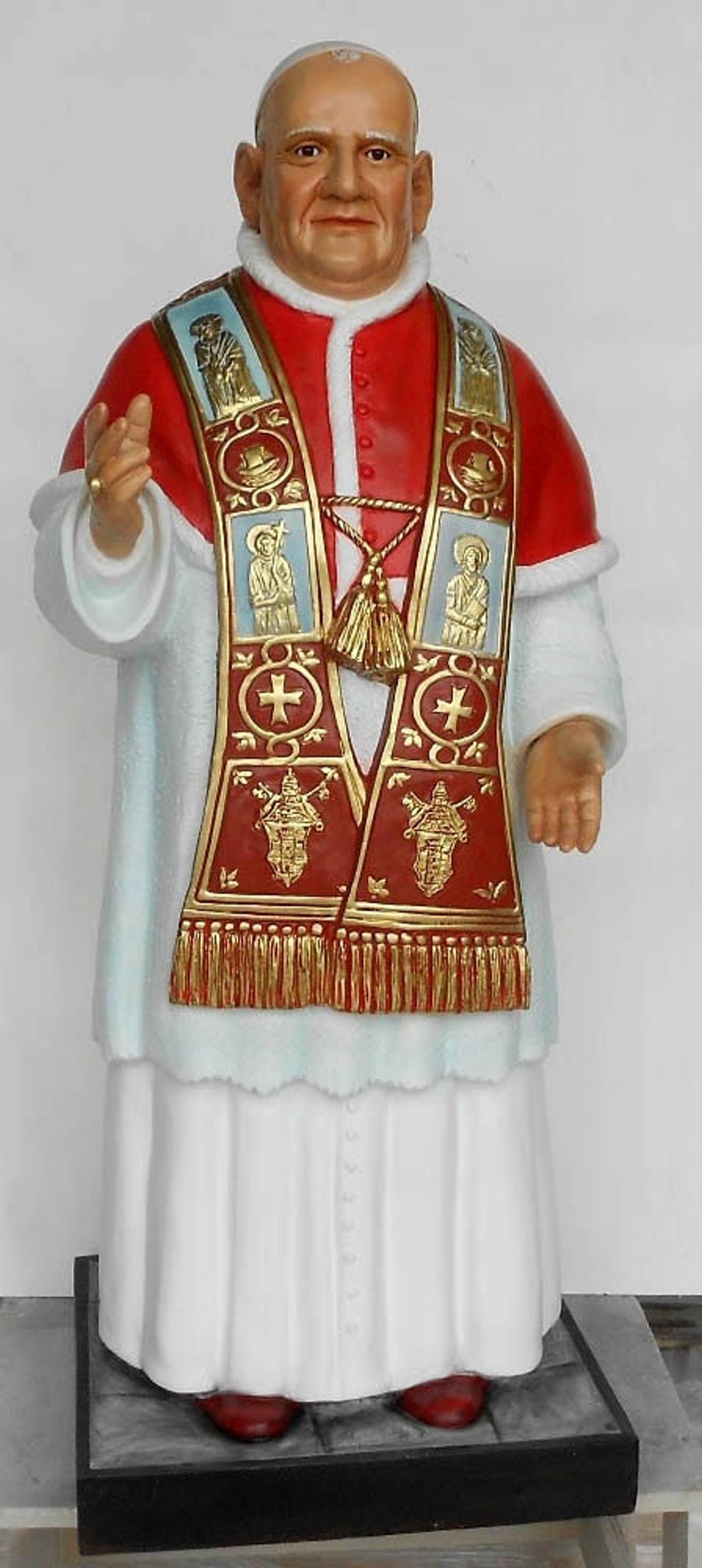 Pope John XXIII Statue in Fiberglass Color Finish Cm. 100 - Etsy