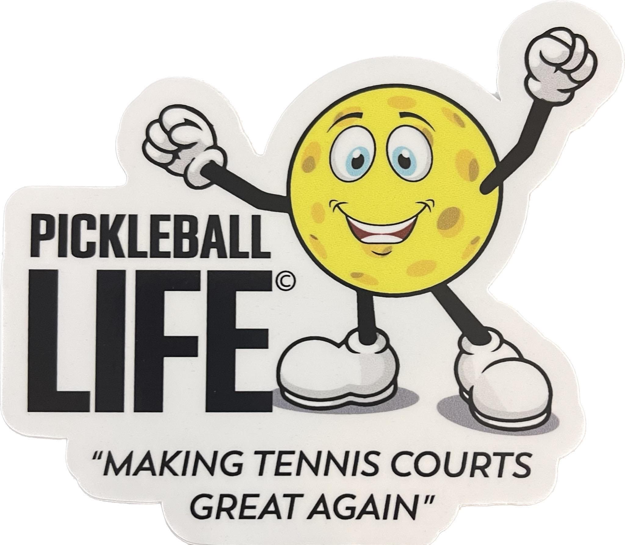 Pickleball Life "making Tennis Courts Great Again" Stickers - Etsy