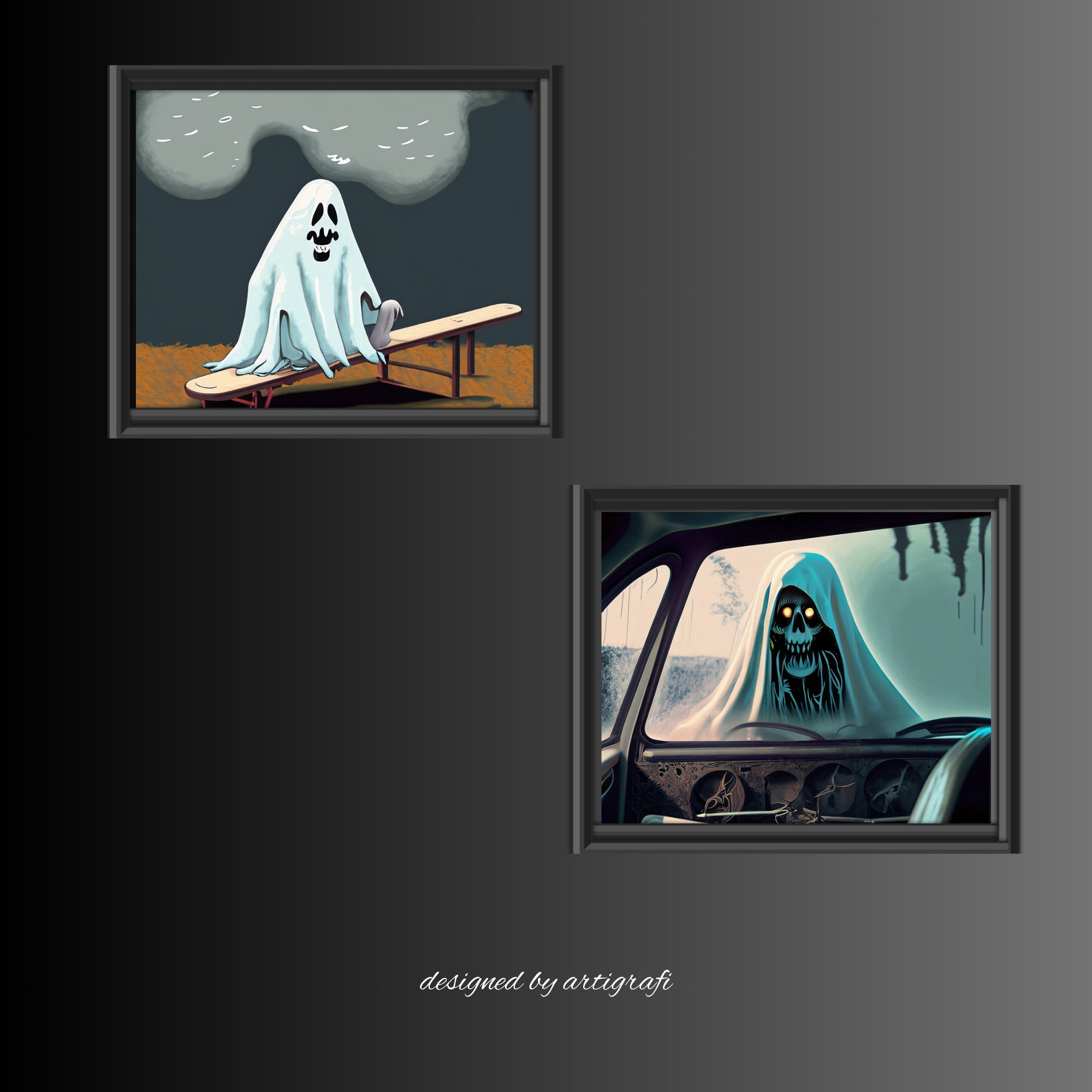 11 Halloween Posters Printable Posters Halloween Decoration Halloween ...