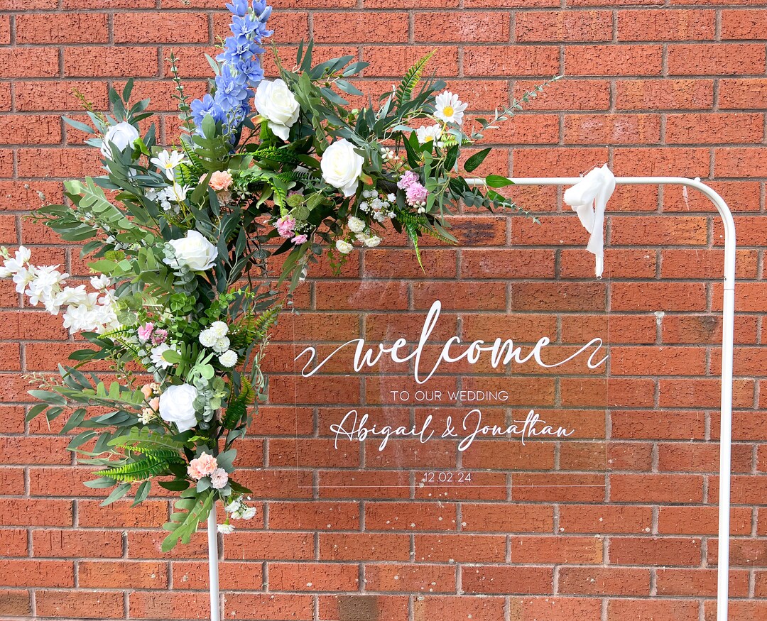 A2 Welcome Sign A2 Wedding Sign A2 Acrylic Wedding Sign - Etsy