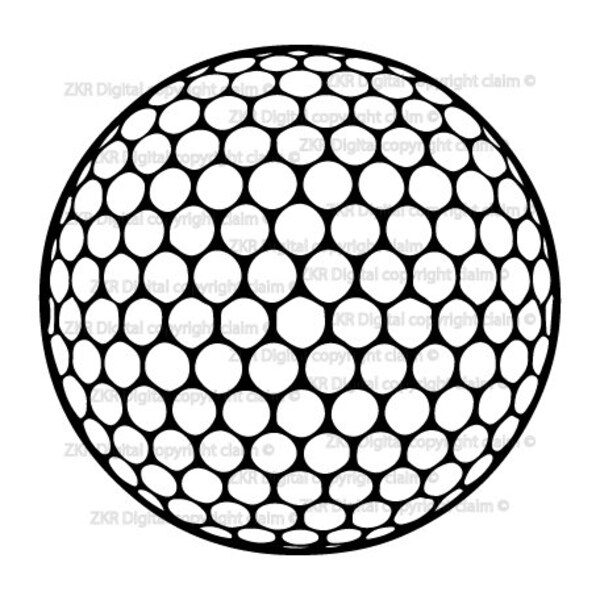 Golf Ball Svg - Etsy