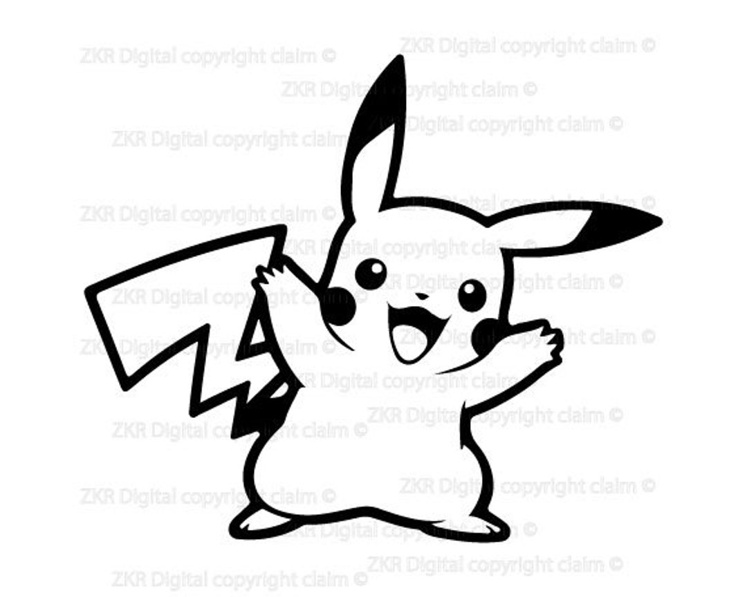 Pikachu SVG, Pikachu Face Svg, Pikachu Clipart, Pikachu Cricut, Pikachu ...