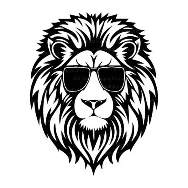 Lion Head Svg - Etsy