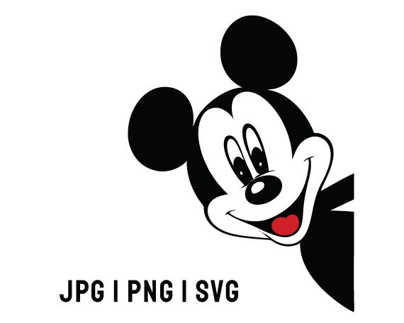 Mickey Mouse Winking Face