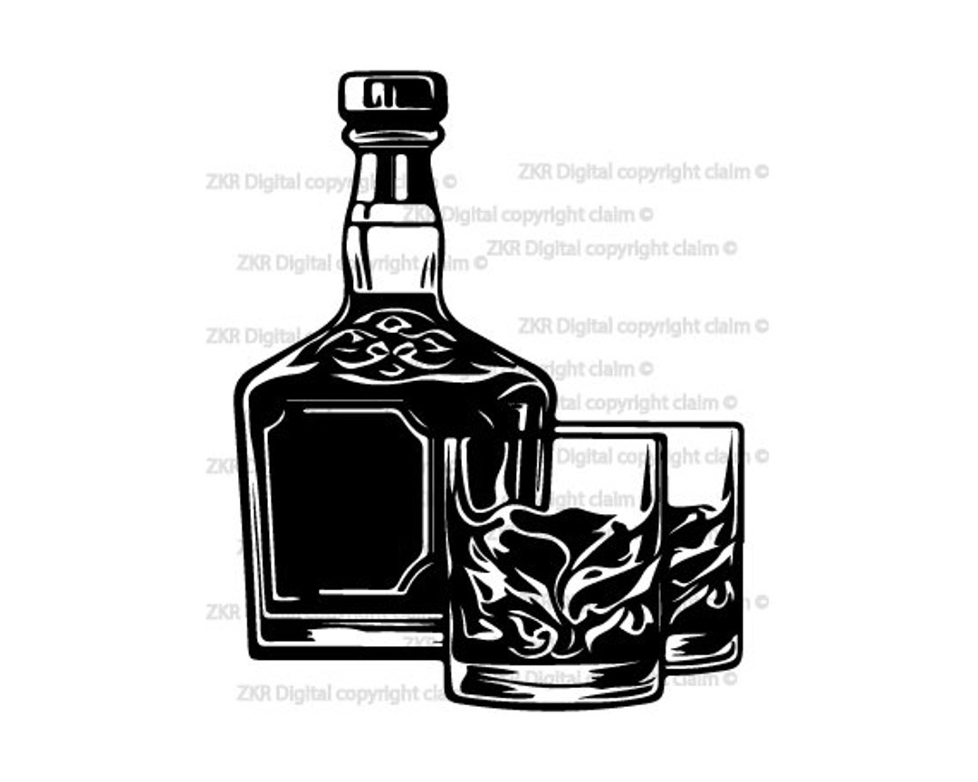 Botella de whisky SVG, Botella Wiskey Svg, Whisky Svg, Wiskey Png ...