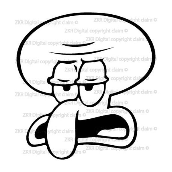 Spongebob Outline Svg - Etsy