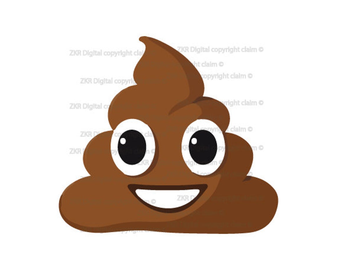 Poop Emoji SVG, Poop Svg, Emoji Poop, Poo Emoji Birthday Clipart ...