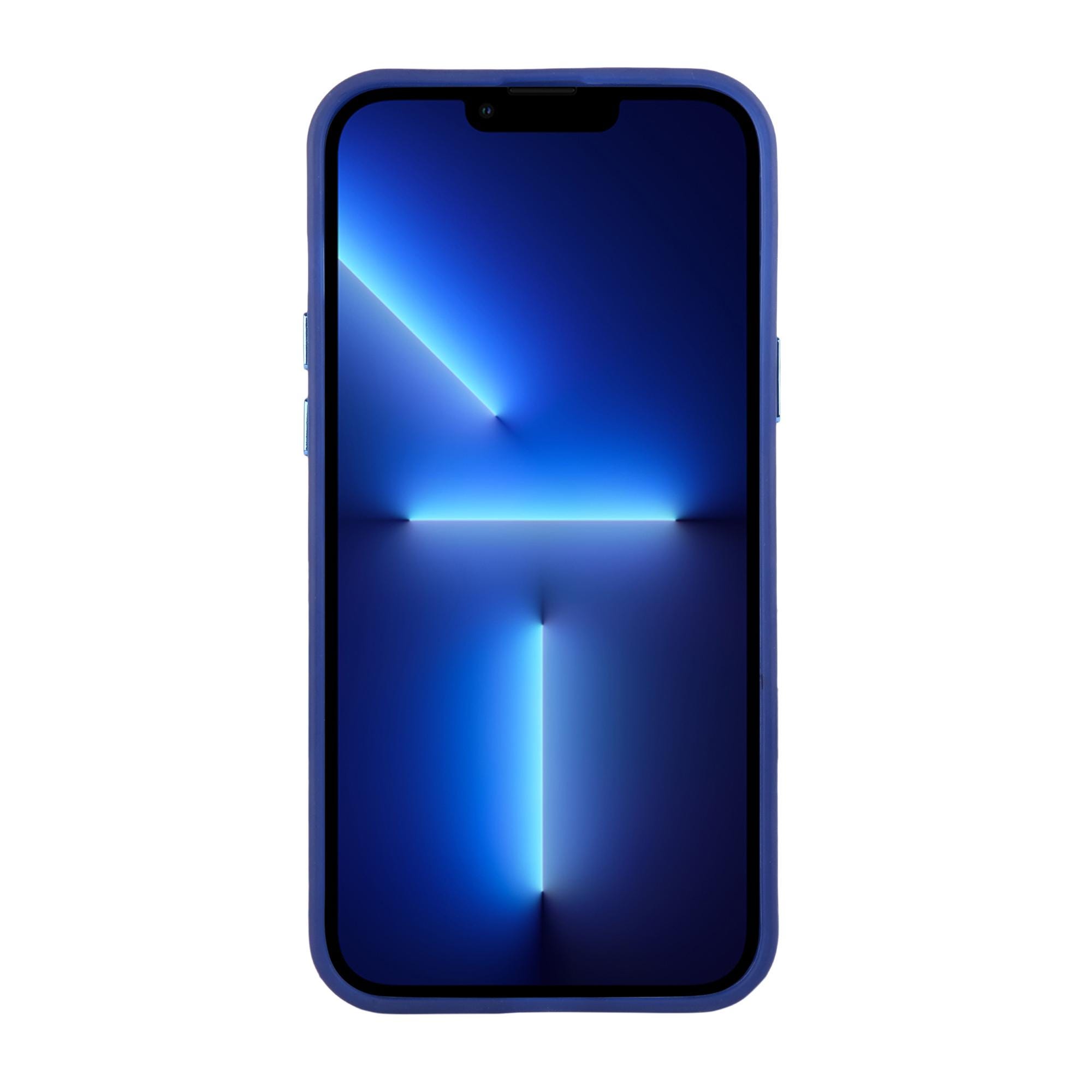 13 Pro Max Blue Color Leather Stylish iPhone Case - Ultimate Protection ...