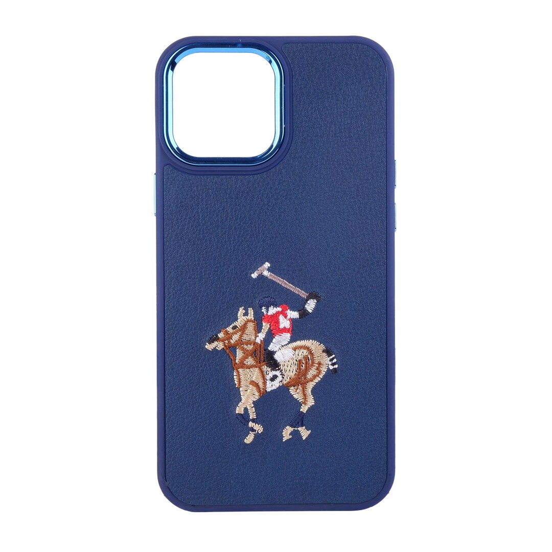 13 Pro Max Blue Color Leather Stylish iPhone Case - Ultimate Protection ...