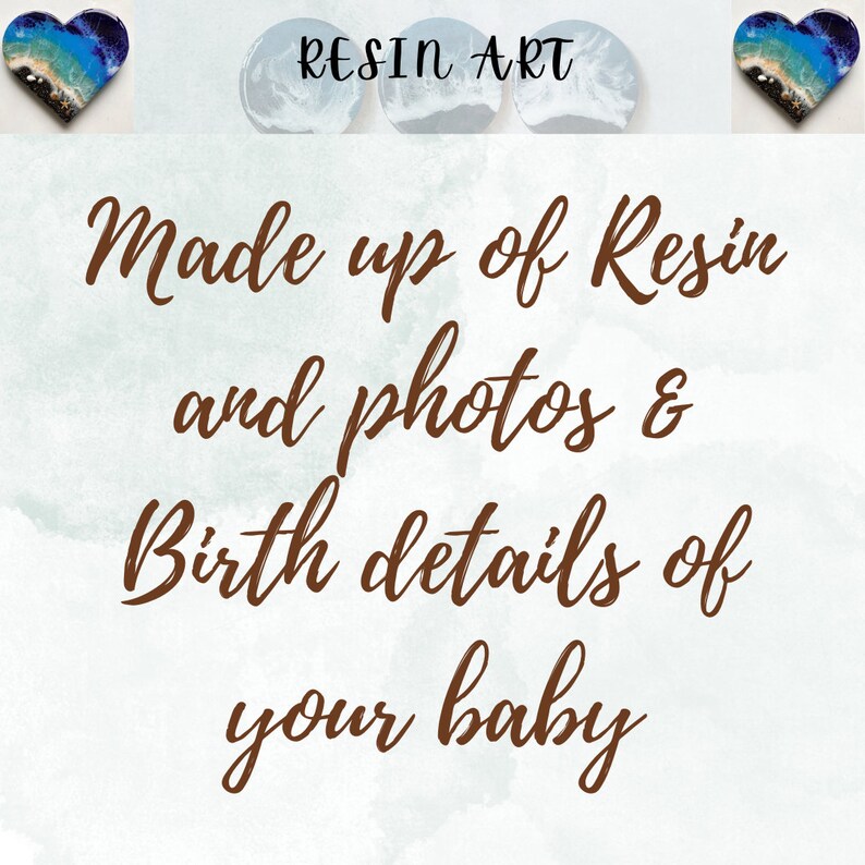 Baby's First Year Photo Clock Customizable Resin Wall Clock Monthly ...