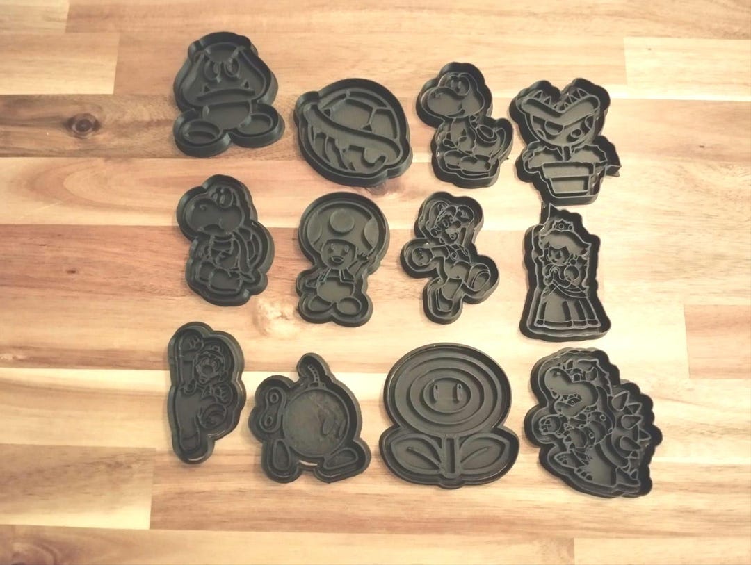 Lot of 12 Super Mario Cutters - Etsy