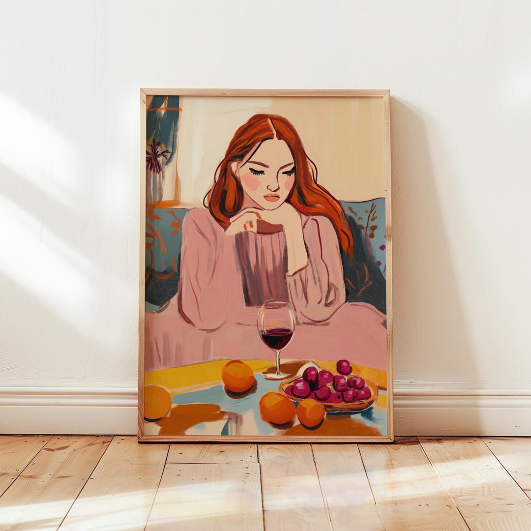 Feminine Vibrant Wall Art | Maximalist Wall Art | Preppy & Eclectic ...