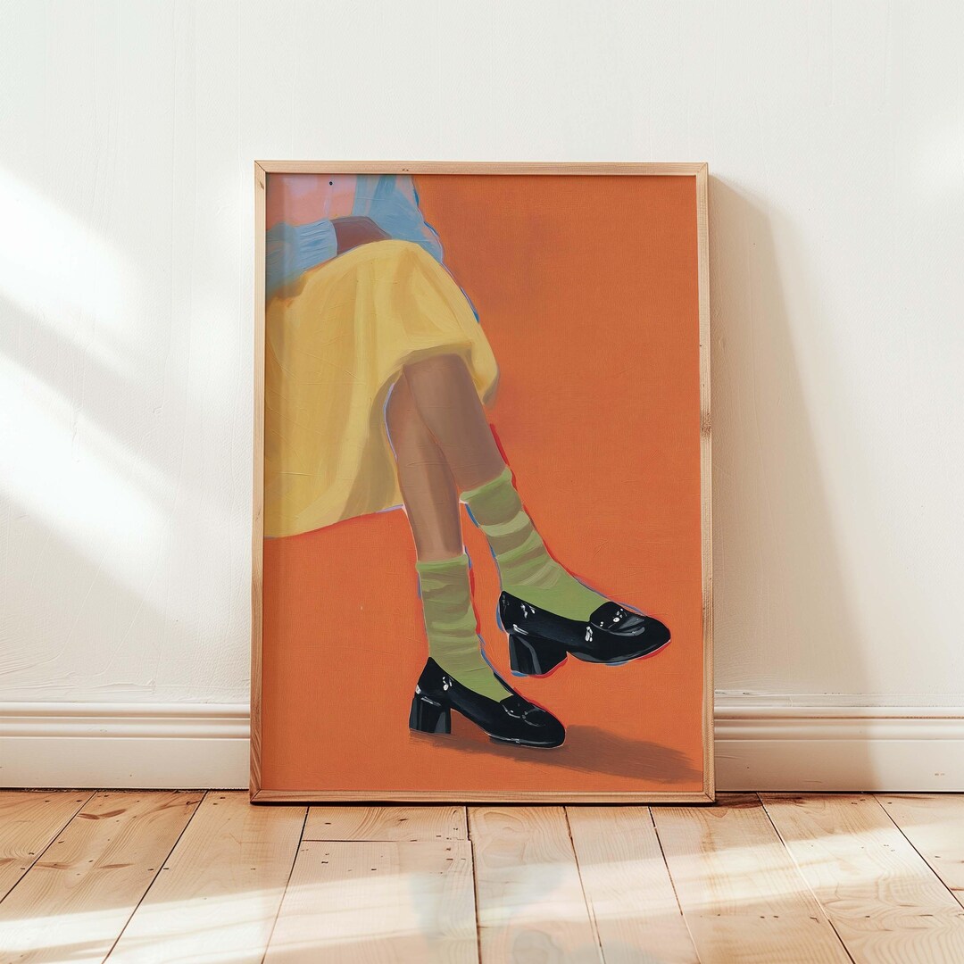 Fashion Legs Wall Art Modern Colorful Girl Print Y2K Style Decor Trendy ...