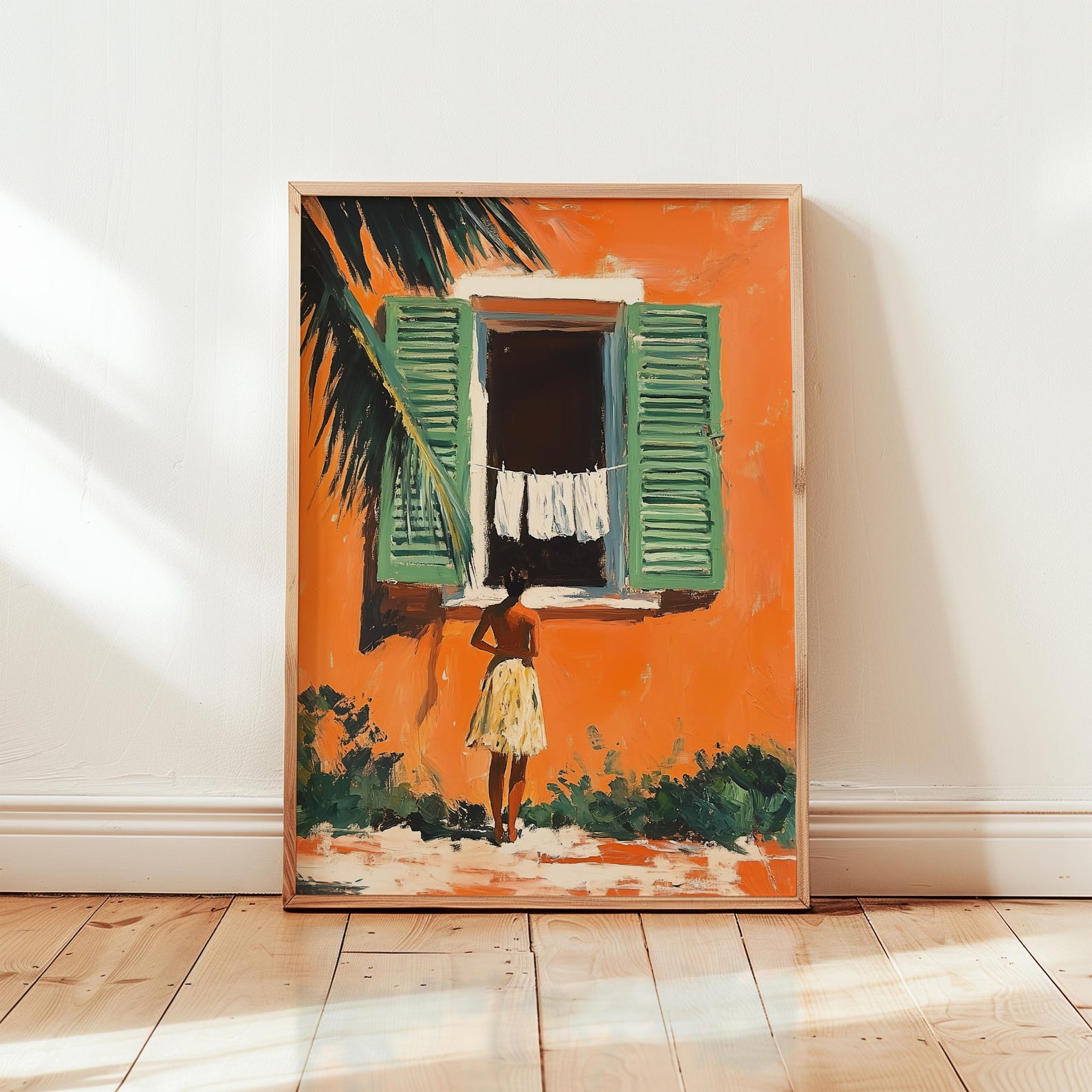 Tropical Boho Wall Art Print | Vintage Caribbean Home Decor | Colorful ...
