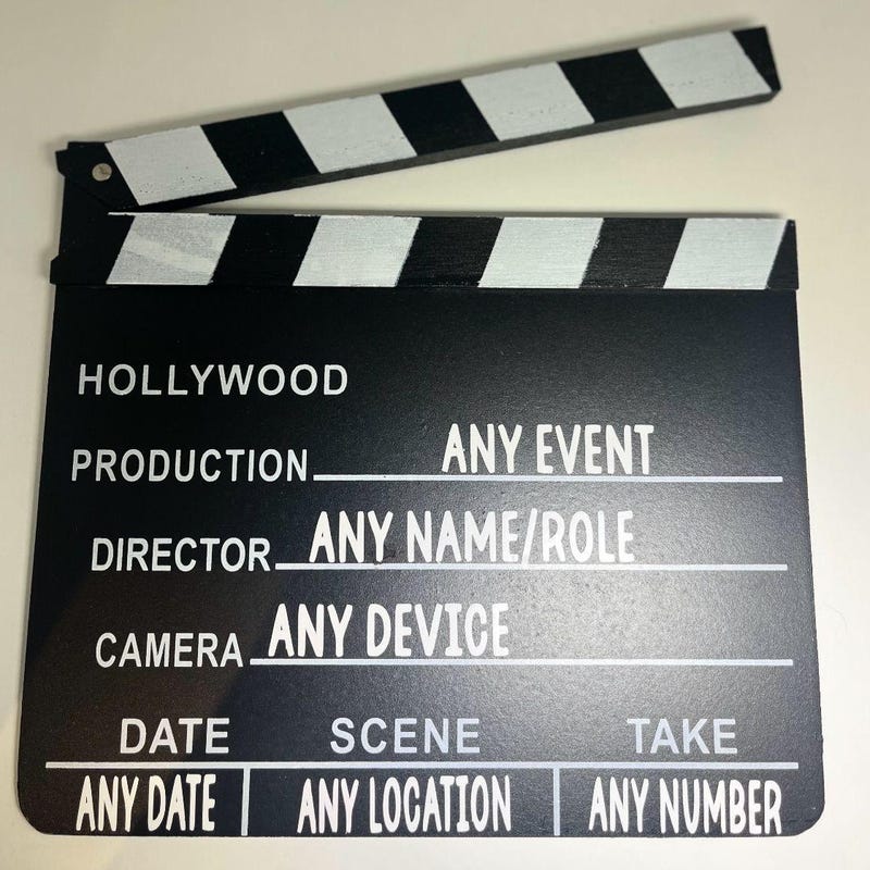 Custom Movie Clapper Board - Etsy Canada