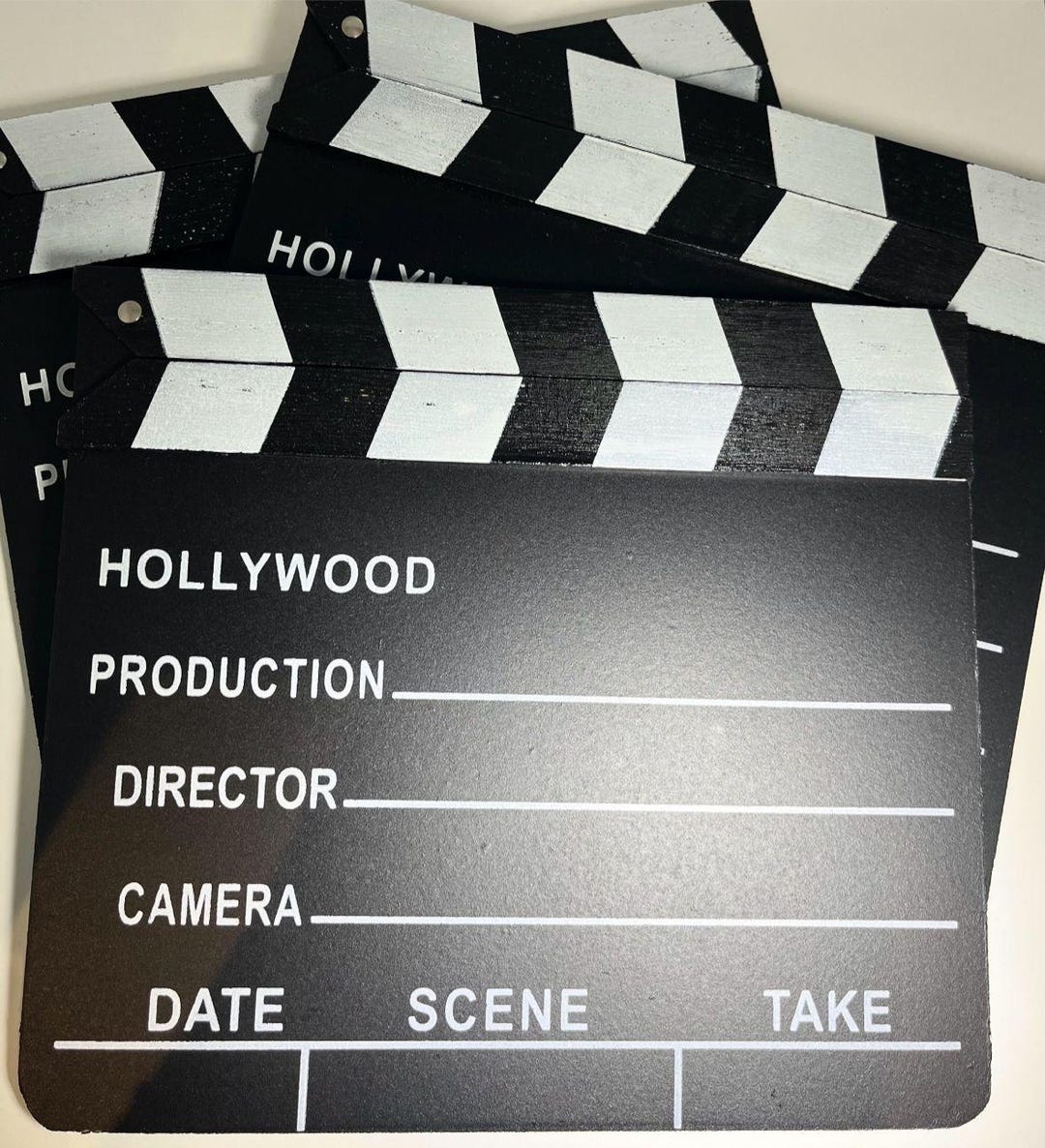 Personalised Clapper Board Theme Party Music for Him for Her Occasion ...
