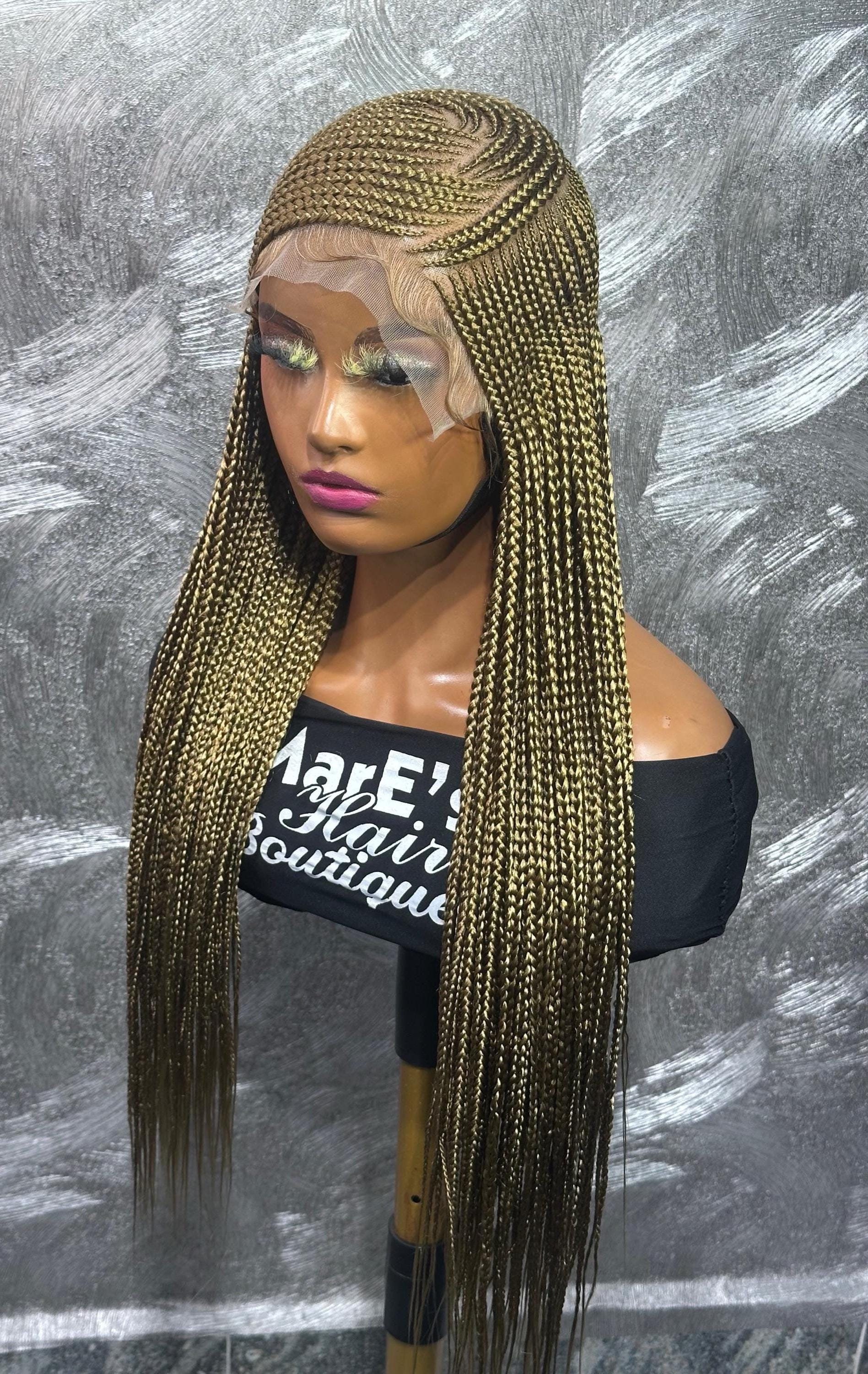 Braided Wigs,lace Frontal, Braided Wigs for Blackwomen,freeshipping ...