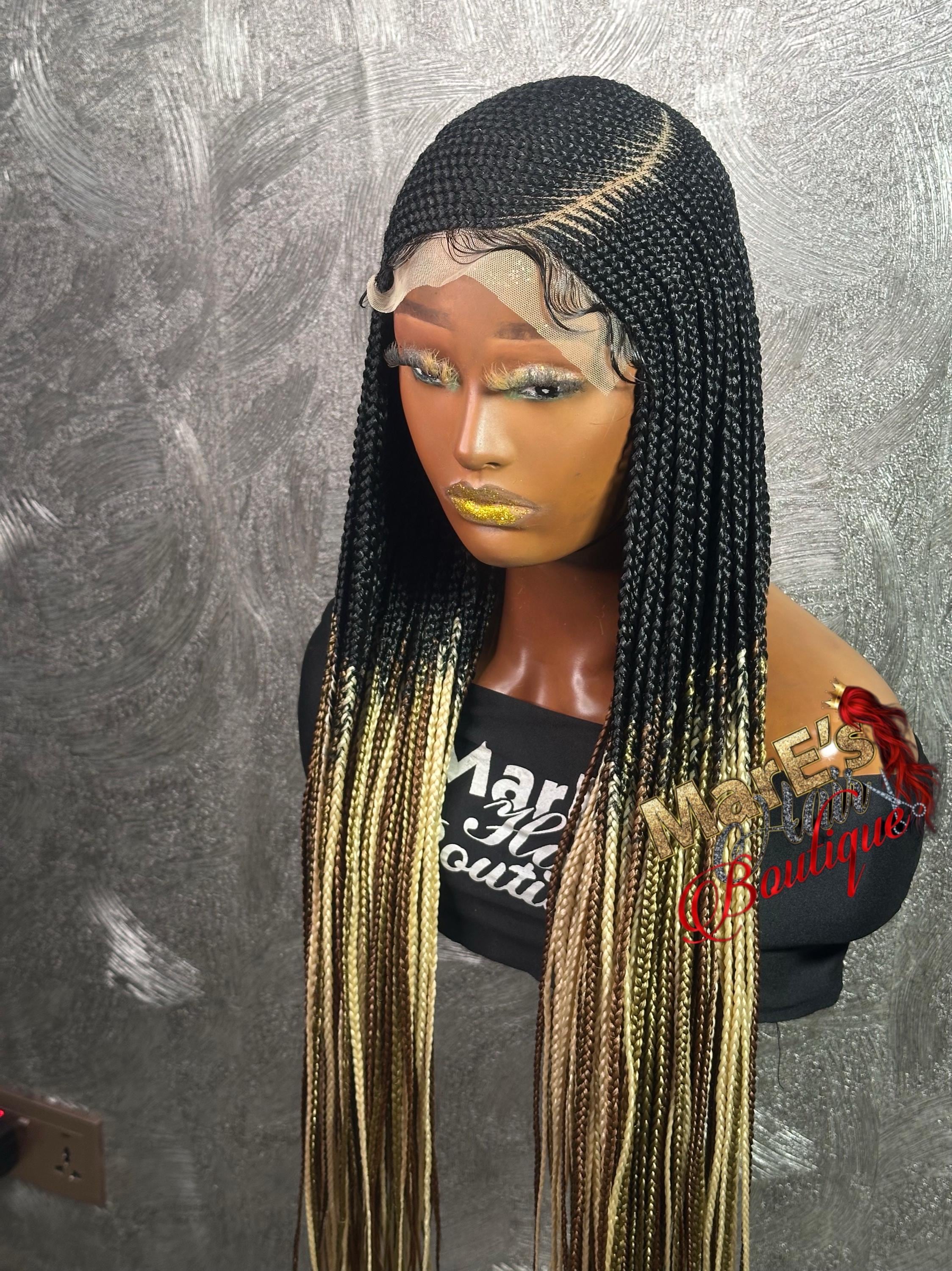 Braided Wigs,lace Frontal, Braided Wigs for Blackwomen,freeshipping ...