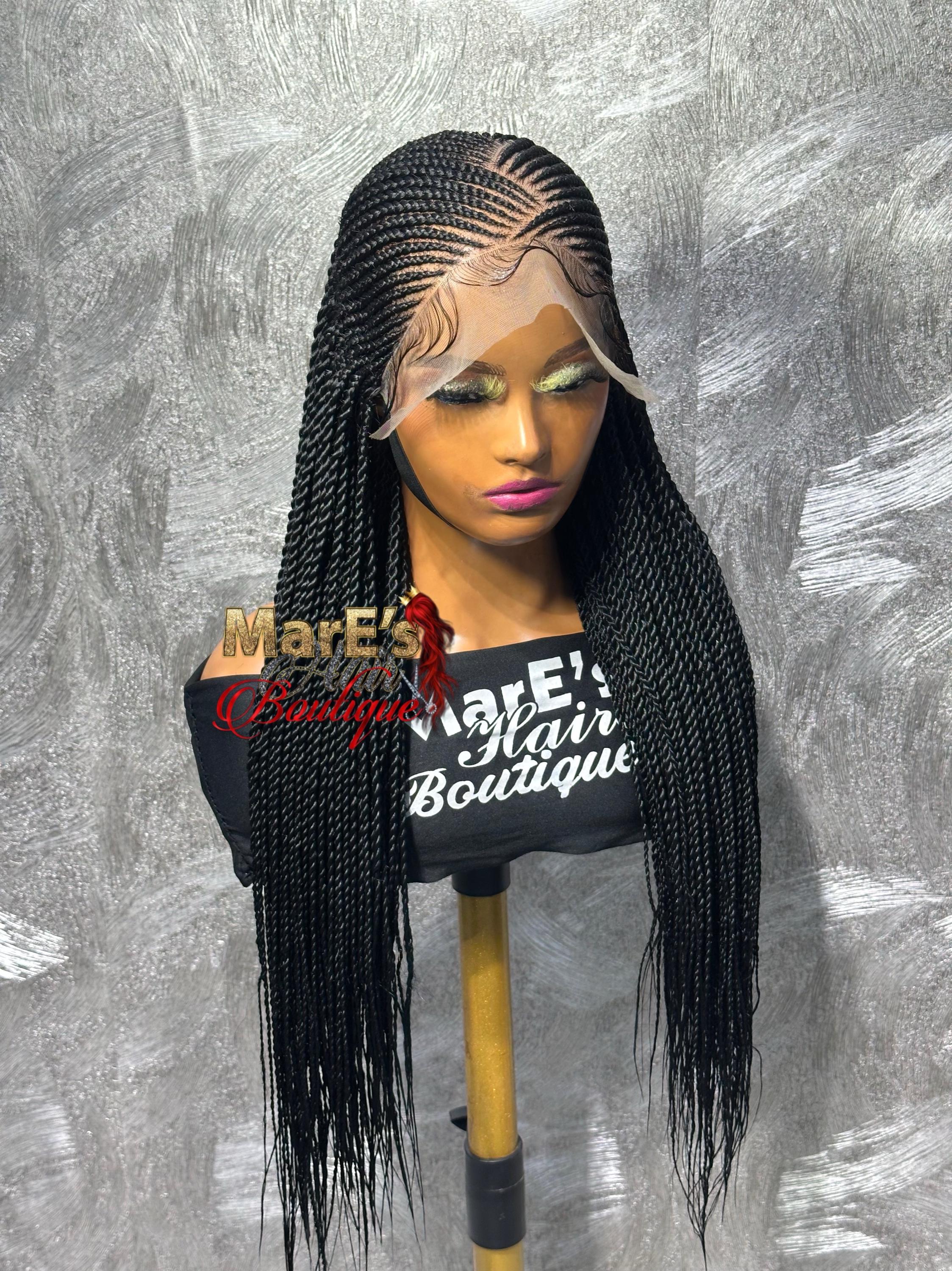 Braided Wigs,lace Frontal, Braided Wigs for Blackwomen,freeshipping ...