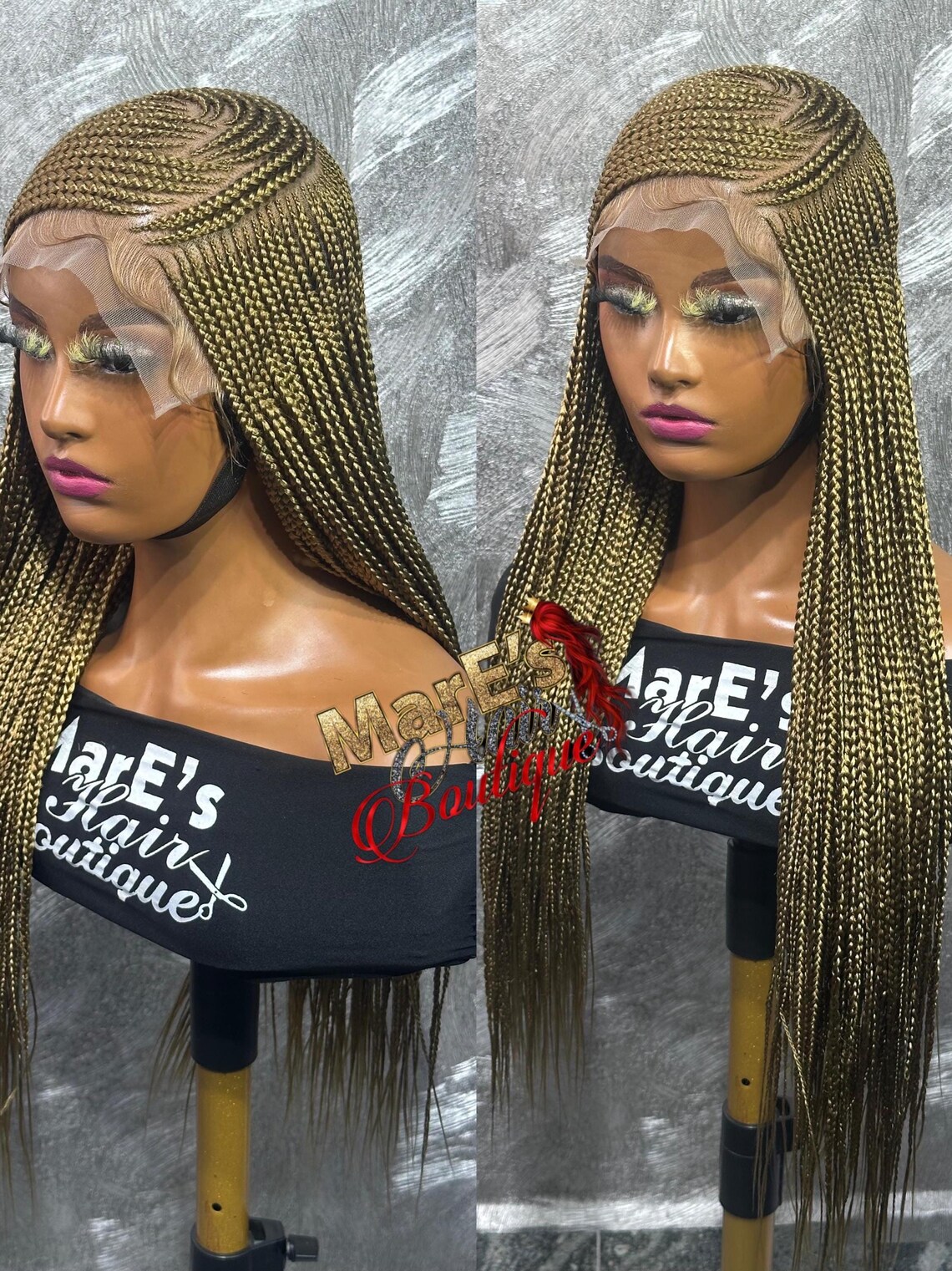Braided Wigs,lace Frontal, Braided Wigs for Blackwomen,freeshipping ...
