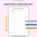 Printable Moving Inventory, Minimalist Printable Moving Planner, Moving ...