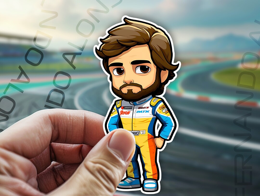 Fernando Alonso Sticker | Formula 1 | Racing Sticker | Bubble-free ...