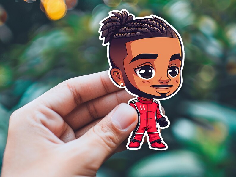 Lewis Hamilton Sticker | Formula 1 | Motorsport Sticker | F1 | Ferarri ...