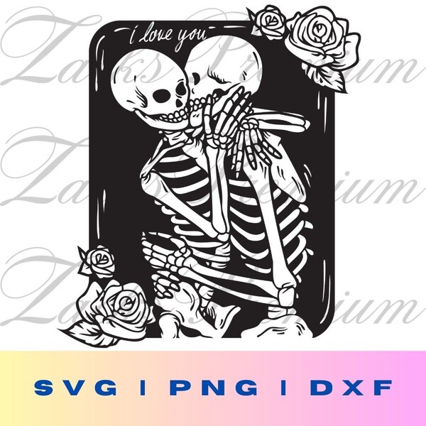 Skeleton Hug Svg - Etsy