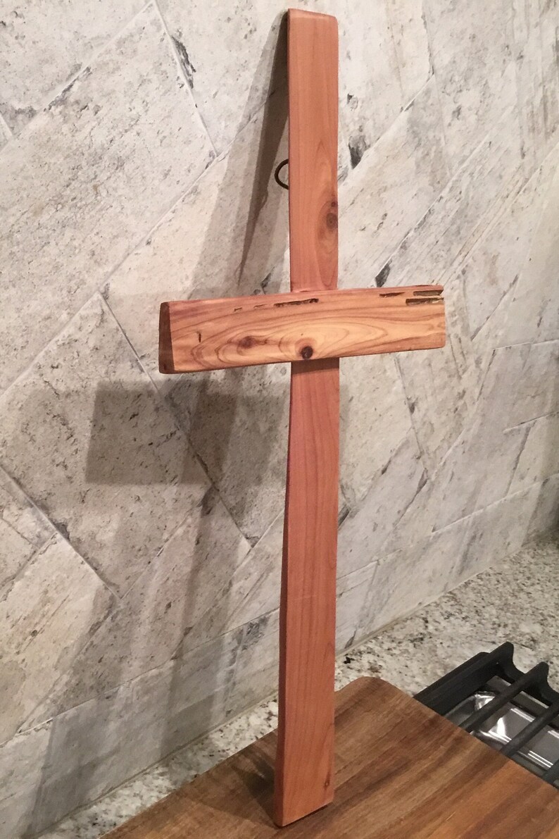 19x9 Handcrafted Cedar Cross - Etsy