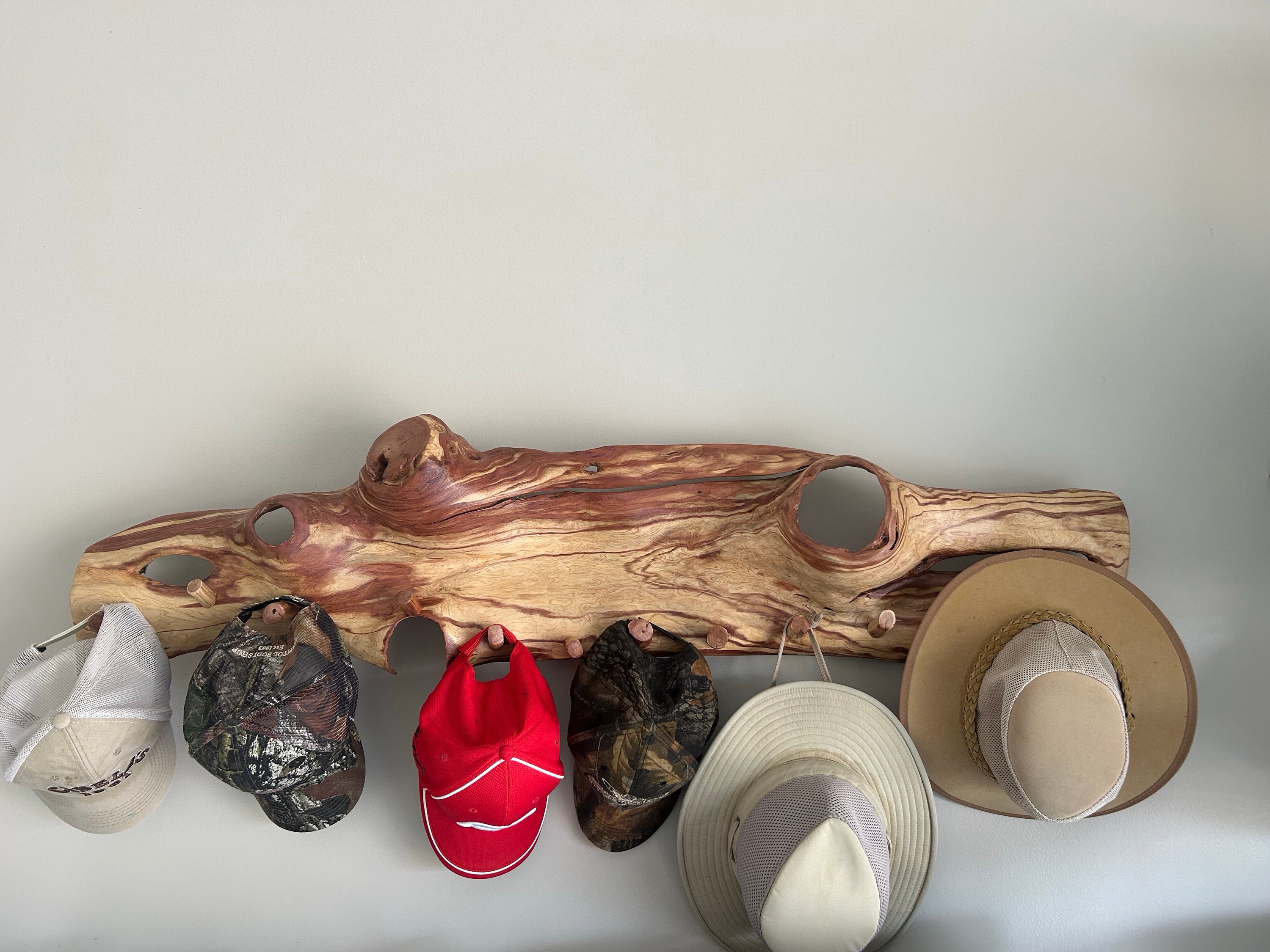 Live Edge Custom Cedar Coat Rack (1 of a Kind) - Etsy