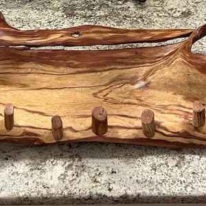 Live Edge Custom Cedar Coat Rack (1 of a Kind) - Etsy