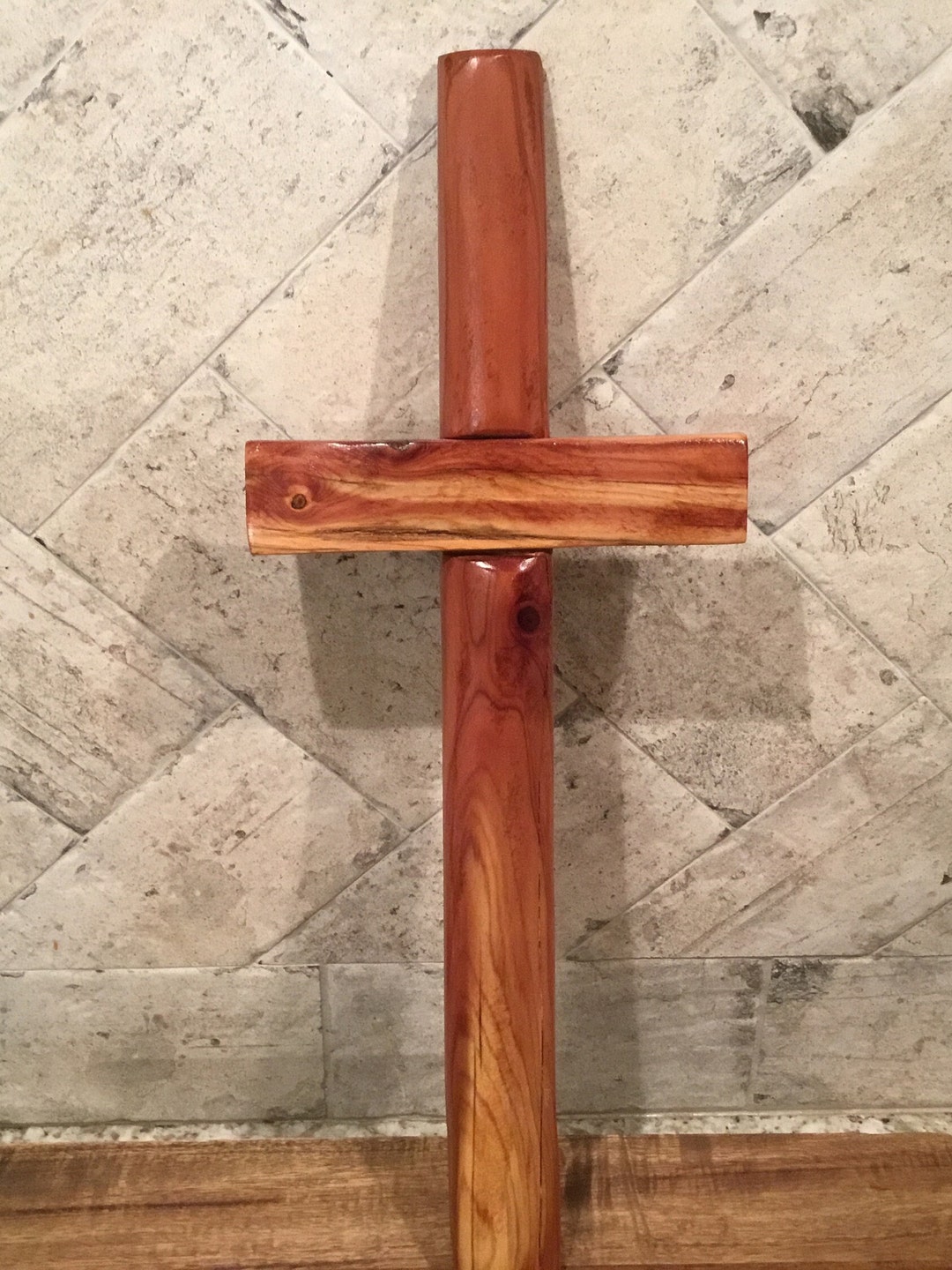 17x7 Handcrafted Cedar Cross - Etsy