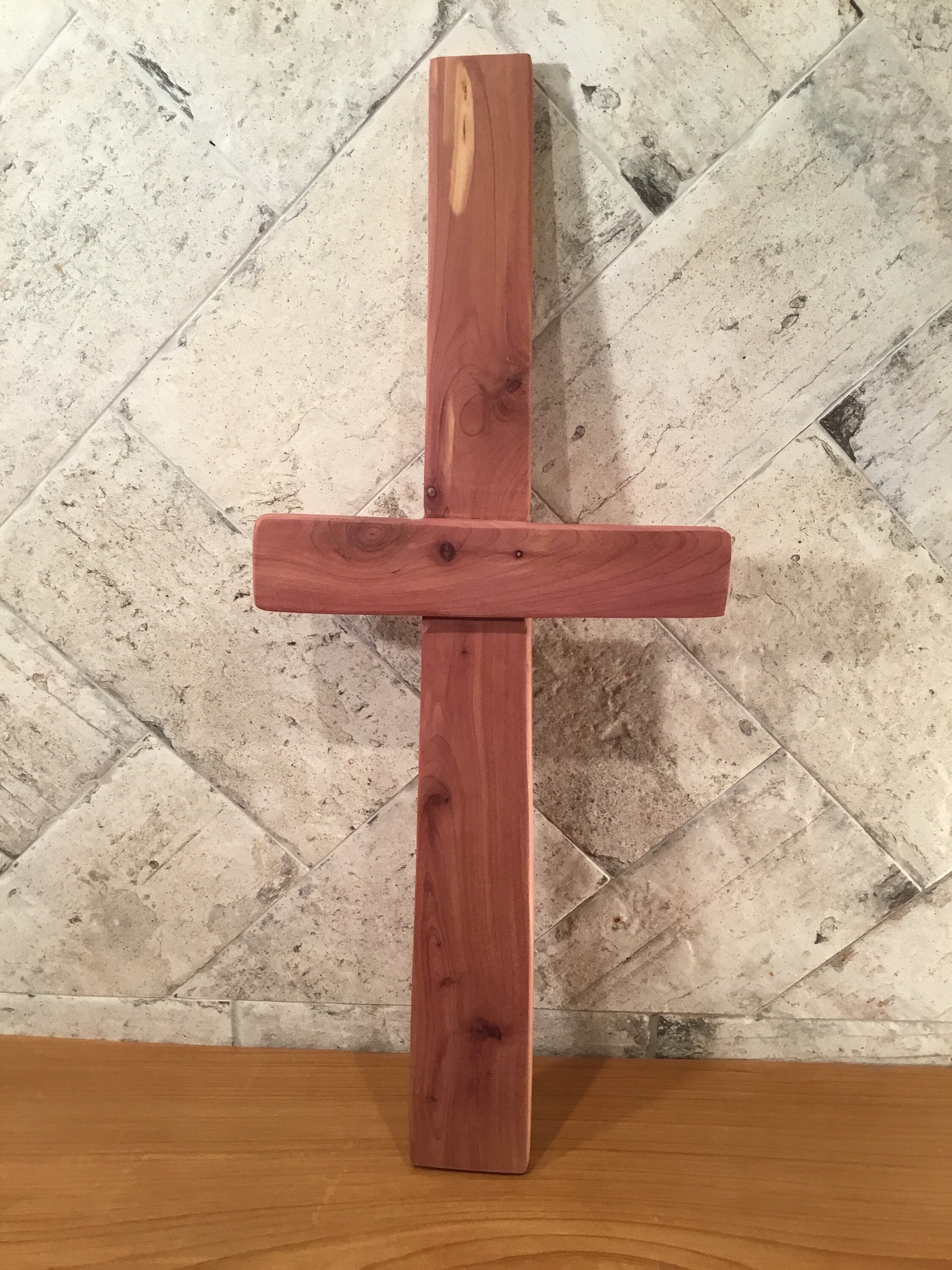 17 X 7 Handcrafted Cedar Cross - Etsy