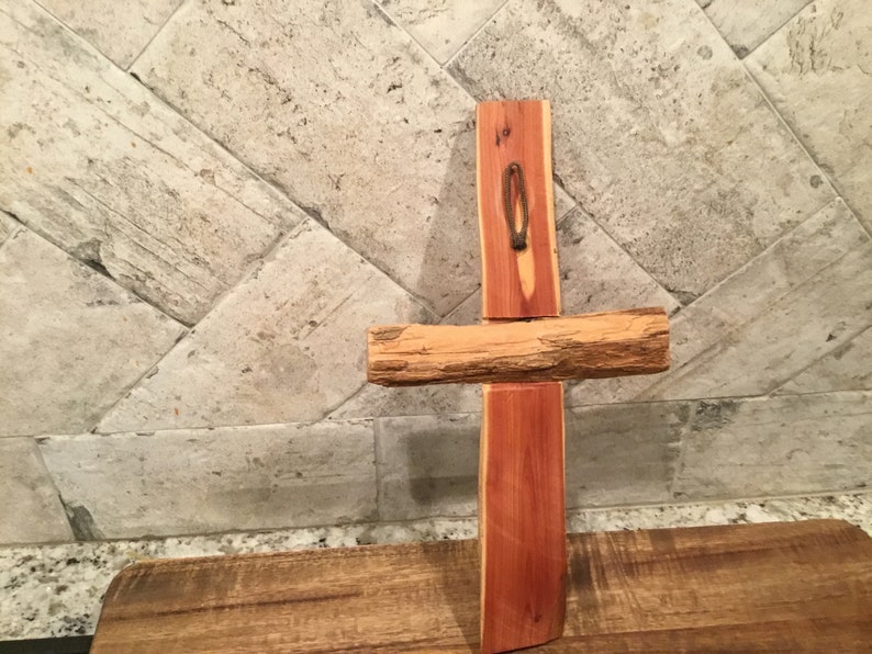 10x6 Handcrafted Live Edge Cedar Cross - Etsy
